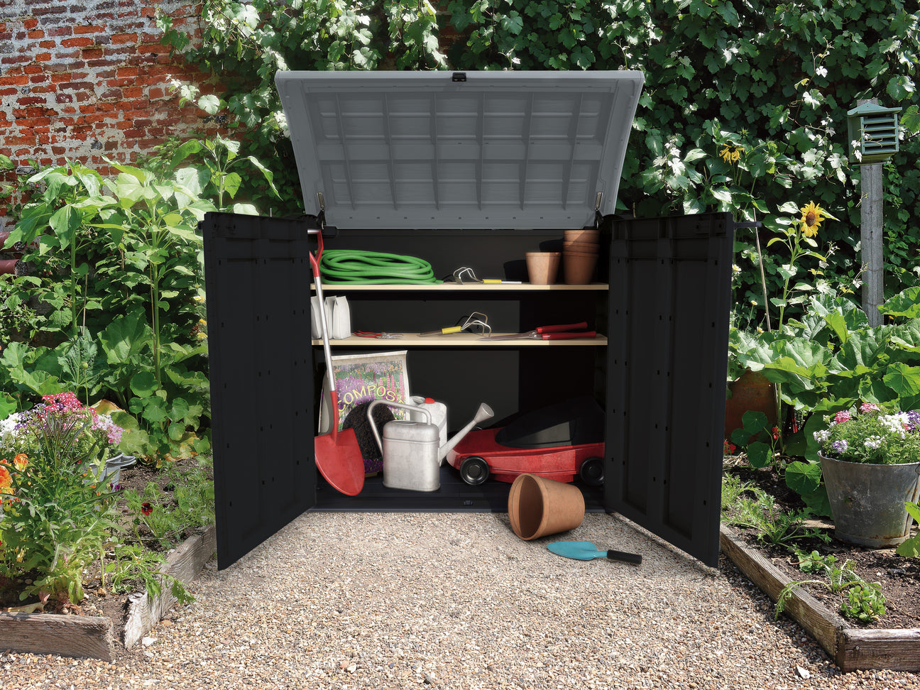 Store It Out Arc - Grey/Black – Keter New Zealand