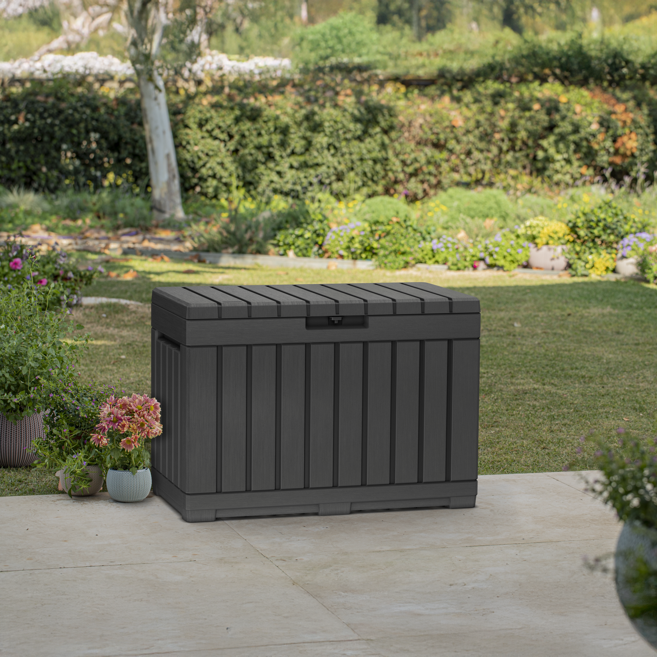 Keter Kentwood Box 190L Graphite – Keter New Zealand