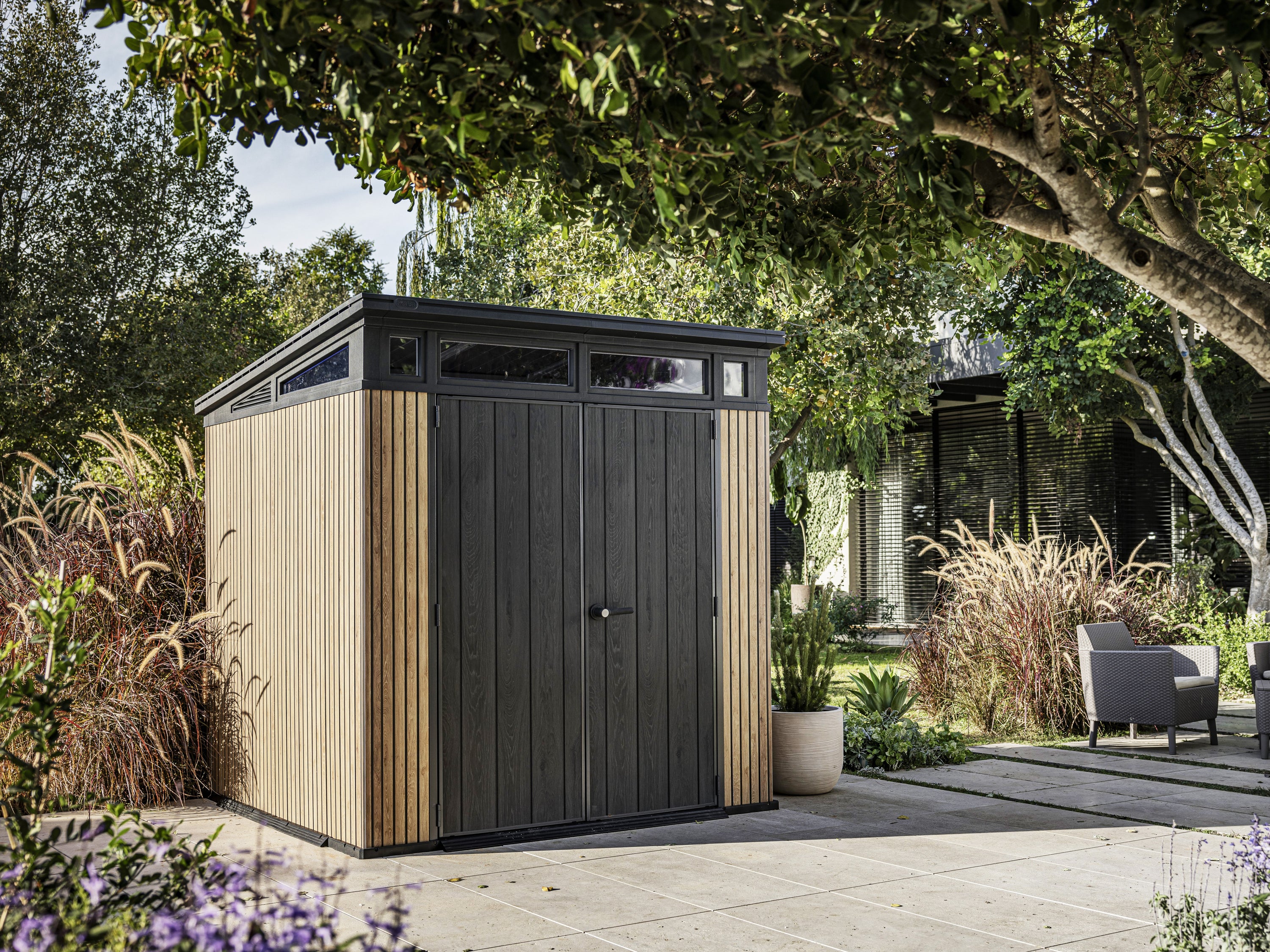 Venetian Shed 7x7 Brown 2.16m x 2.16m - Signature Collection – Keter ...
